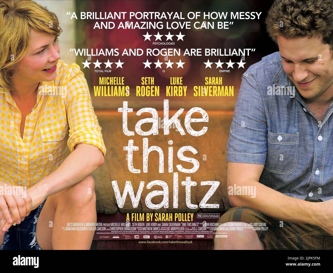 MICHELLE WILLIAMS, SETH ROGEN POSTER, TAKE THIS WALTZ, 2011 Stock Photo ...