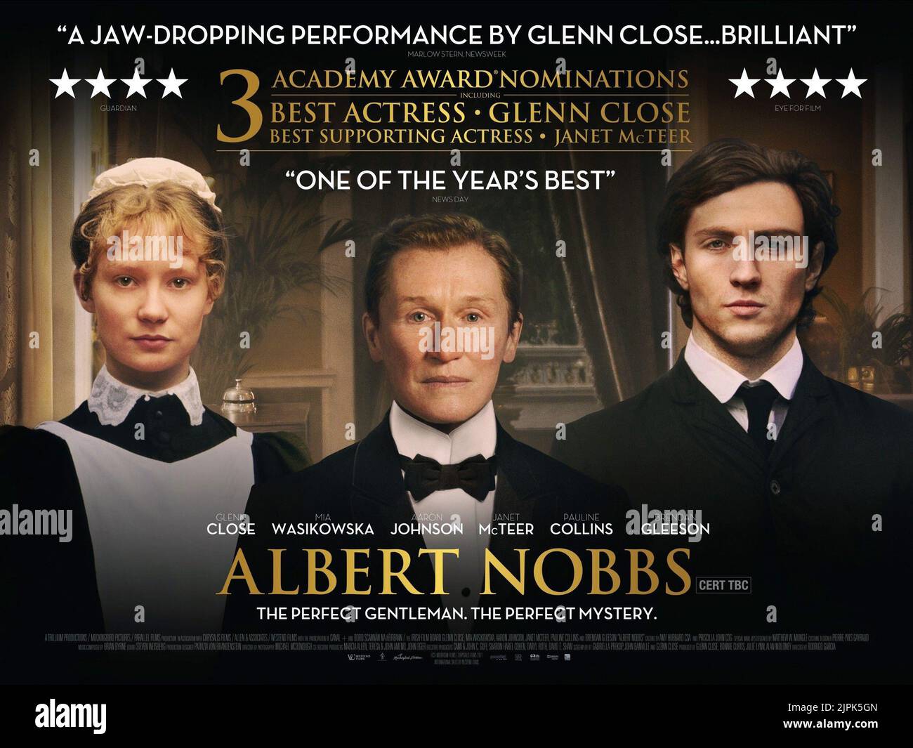 MIA WASIKOWSKA, GLENN CLOSE, AARON JOHNSON POSTER, ALBERT NOBBS, 2011 ...