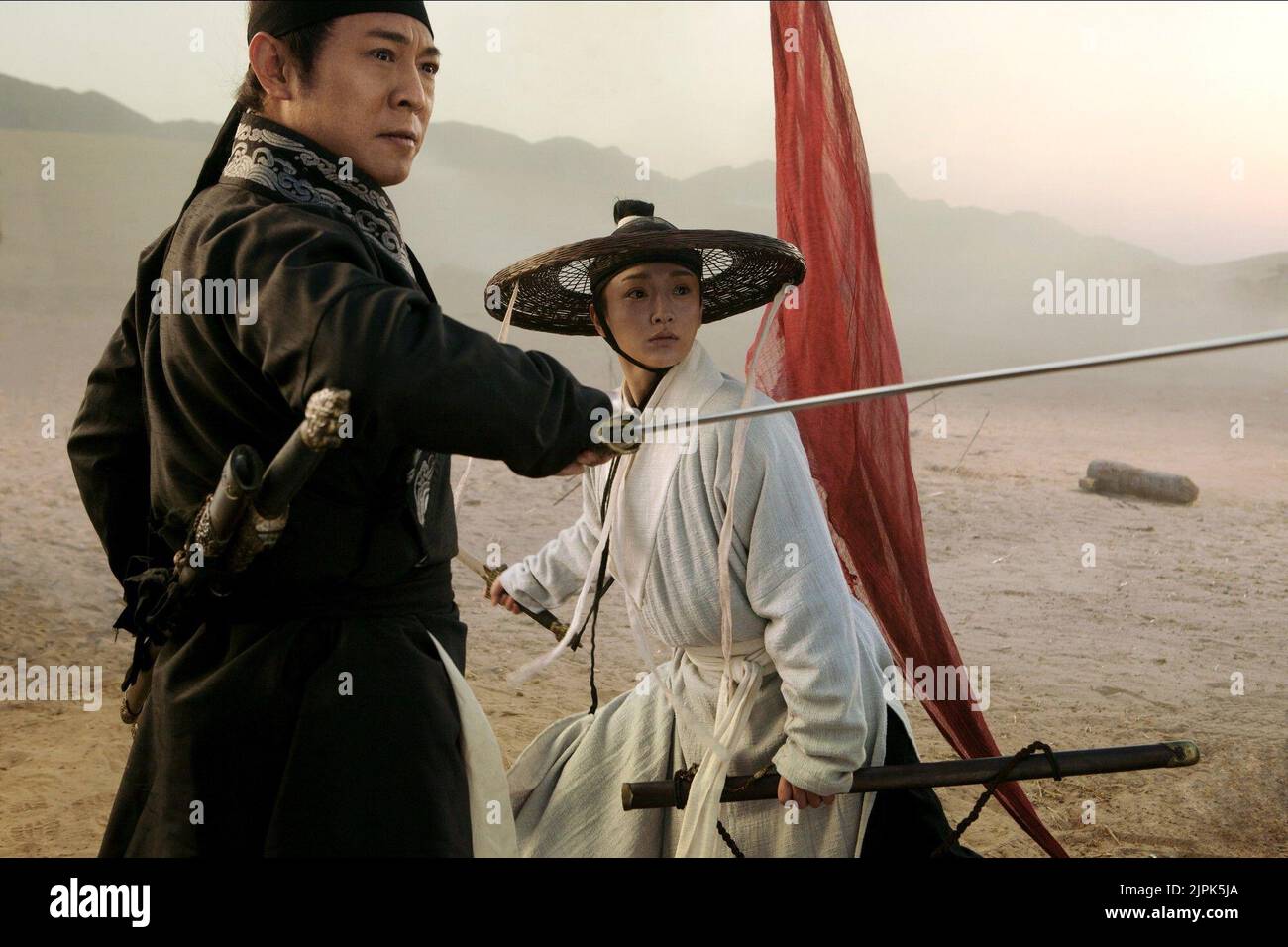 JET LI, XUN ZHOU, THE FLYING SWORDS OF DRAGON GATE, 2011 Stock Photo ...