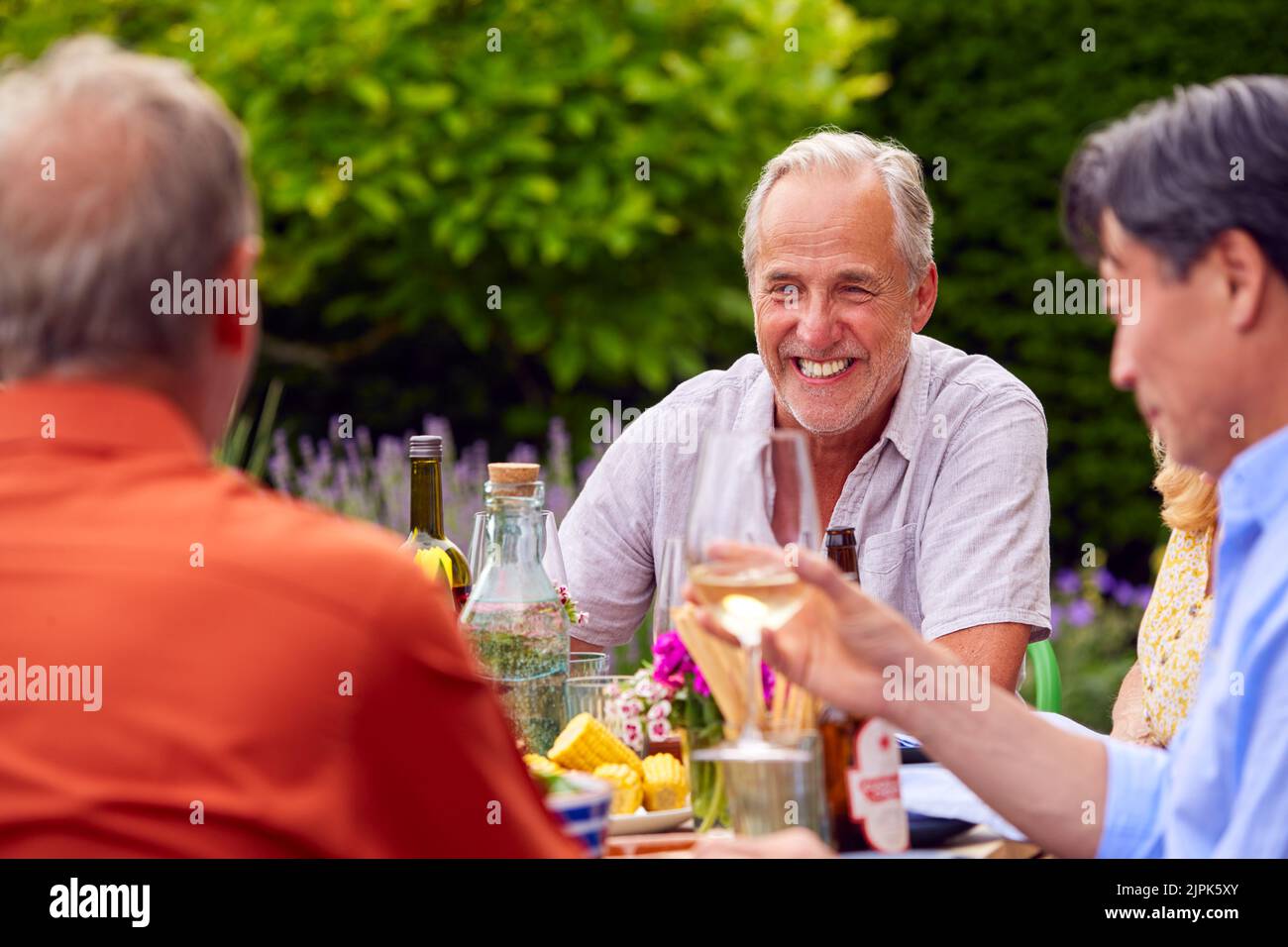 garden, summer, friends, dinner, cheers, gardens, summers, friend ...