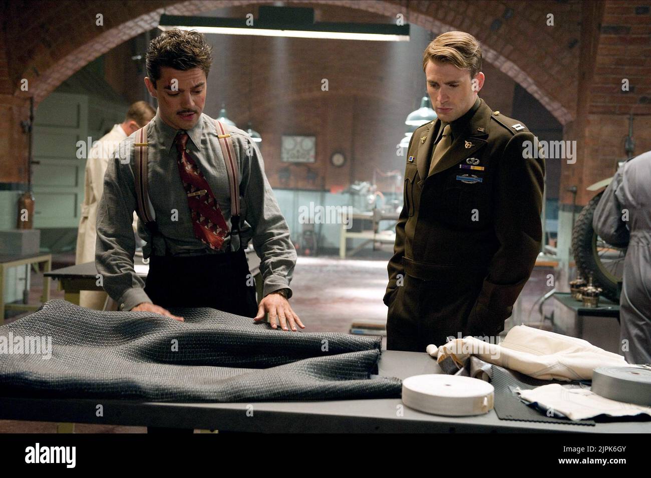DOMINIC COOPER, CHRIS EVANS, CAPTAIN AMERICA: THE FIRST AVENGER, 2011 ...