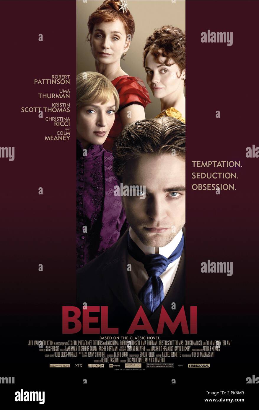 UMA THURMAN, KRISTIN SCOTT THOMAS, CHRISTINA RICCI, ROBERT PATTINSON POSTER, BEL AMI, 2011 Stock ...