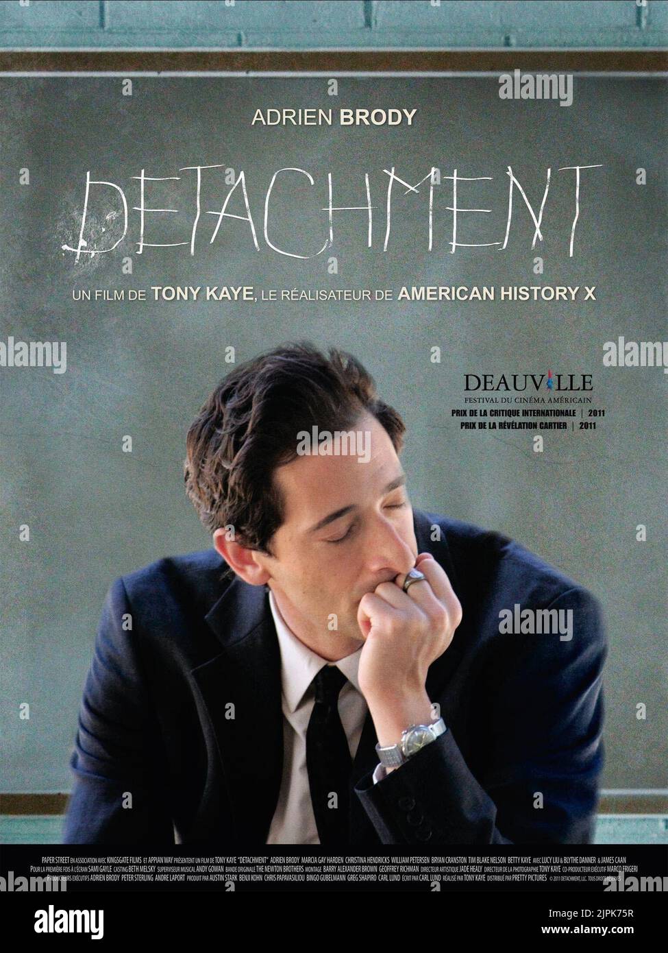 ADRIEN BRODY POSTER, DETACHMENT, 2011 Stock Photo - Alamy