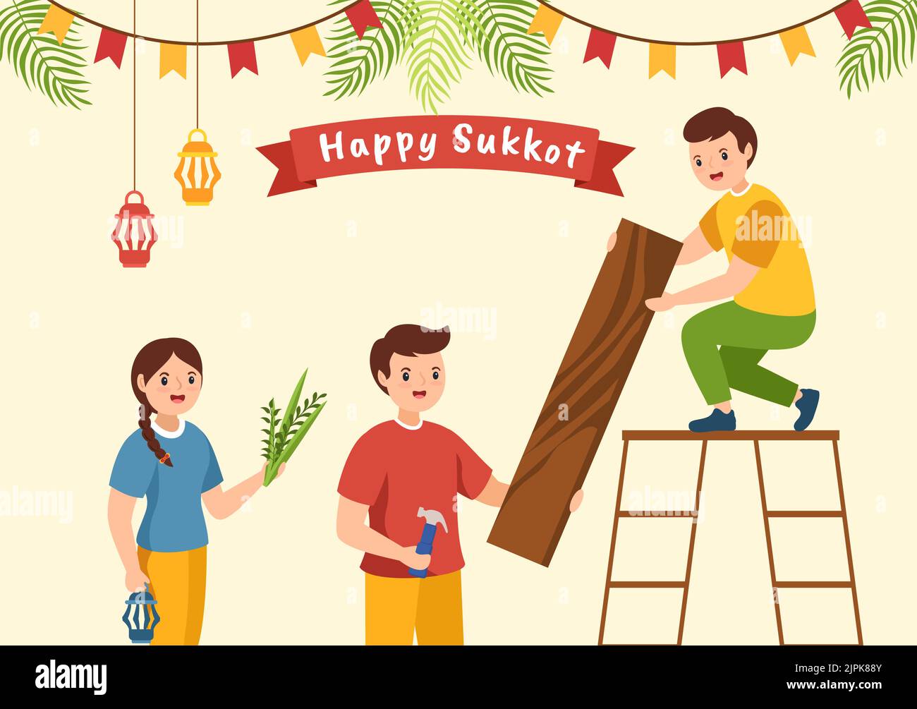 Sukkah cartoon hi-res stock photography and images - Alamy