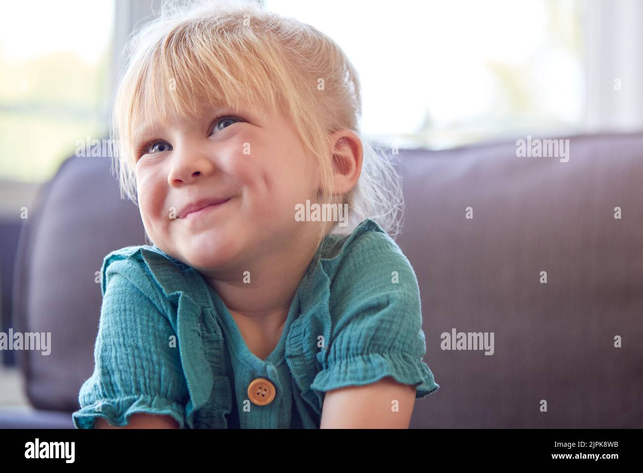 girl, smiling, shy, looking up, girls, smile, shies, looking ups Stock ...