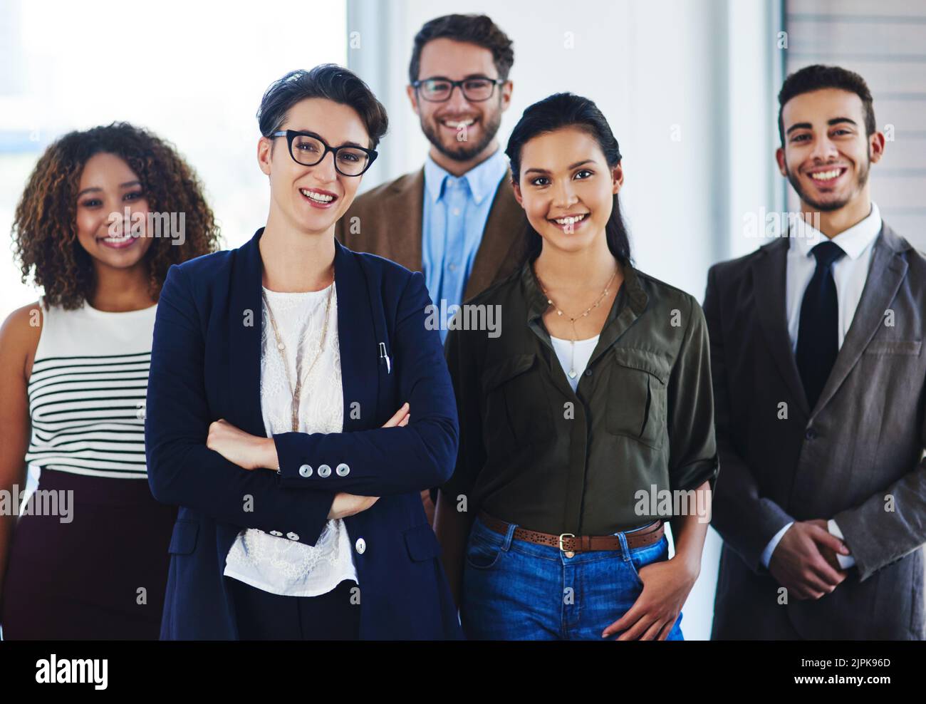 Business excellence is our forte. Portrait of a diverse team of ...
