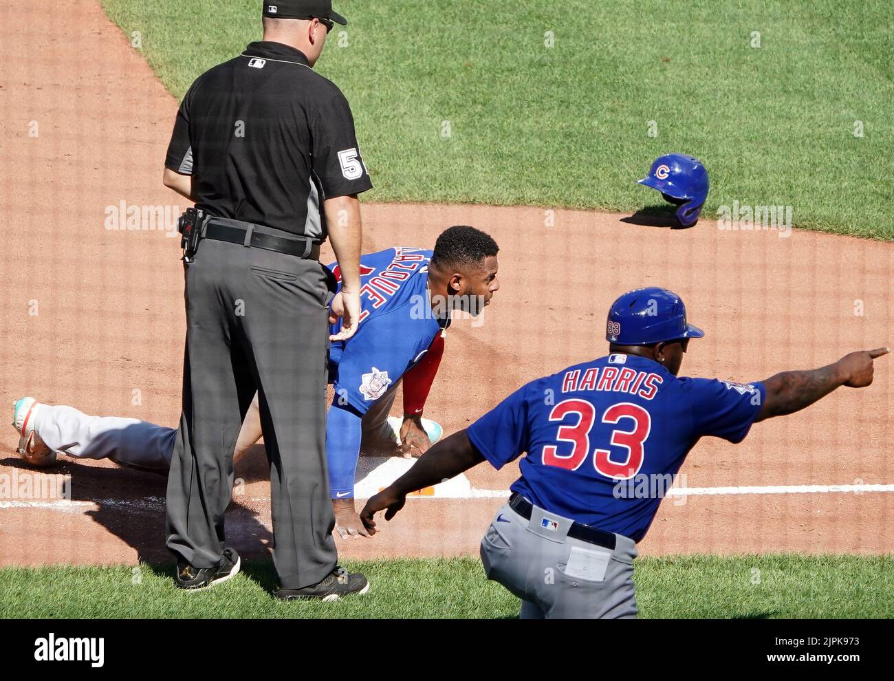 Baltimore, USA. 18th Aug, 2022. BALTIMORE, MD - AUGUST 18: Chicago Cubs ...