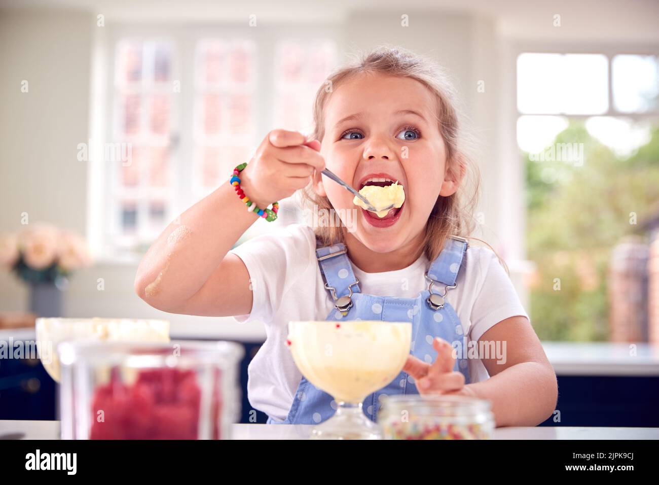 Kids Eating Ice Cream Sundaes