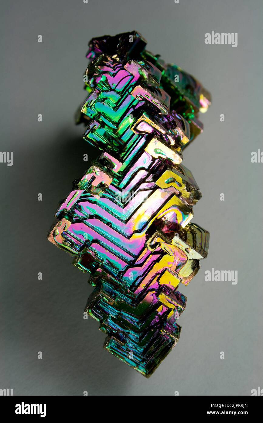 Crystalline Bismuth Metal Stock Photo - Alamy
