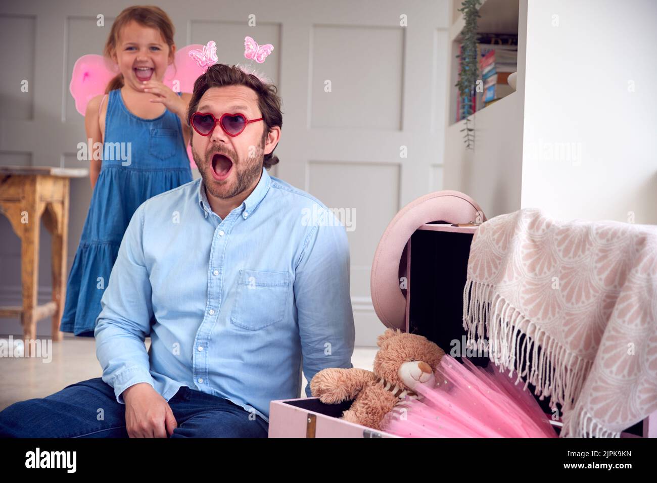 Children dress up adults hi-res stock photography and images - Alamy