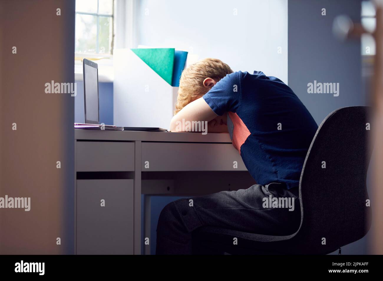 boy, home, tired, sleeping, desk, boys, homes, tireds, sleep, to be ...