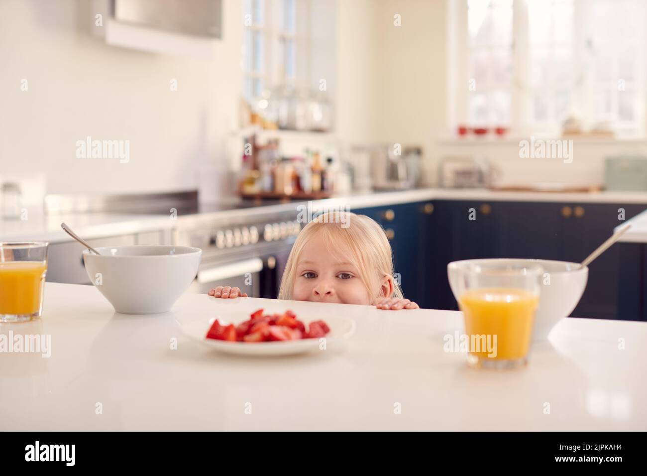girl, hiding, breakfast, small, girls, hide, breakfasts, smalls Stock ...