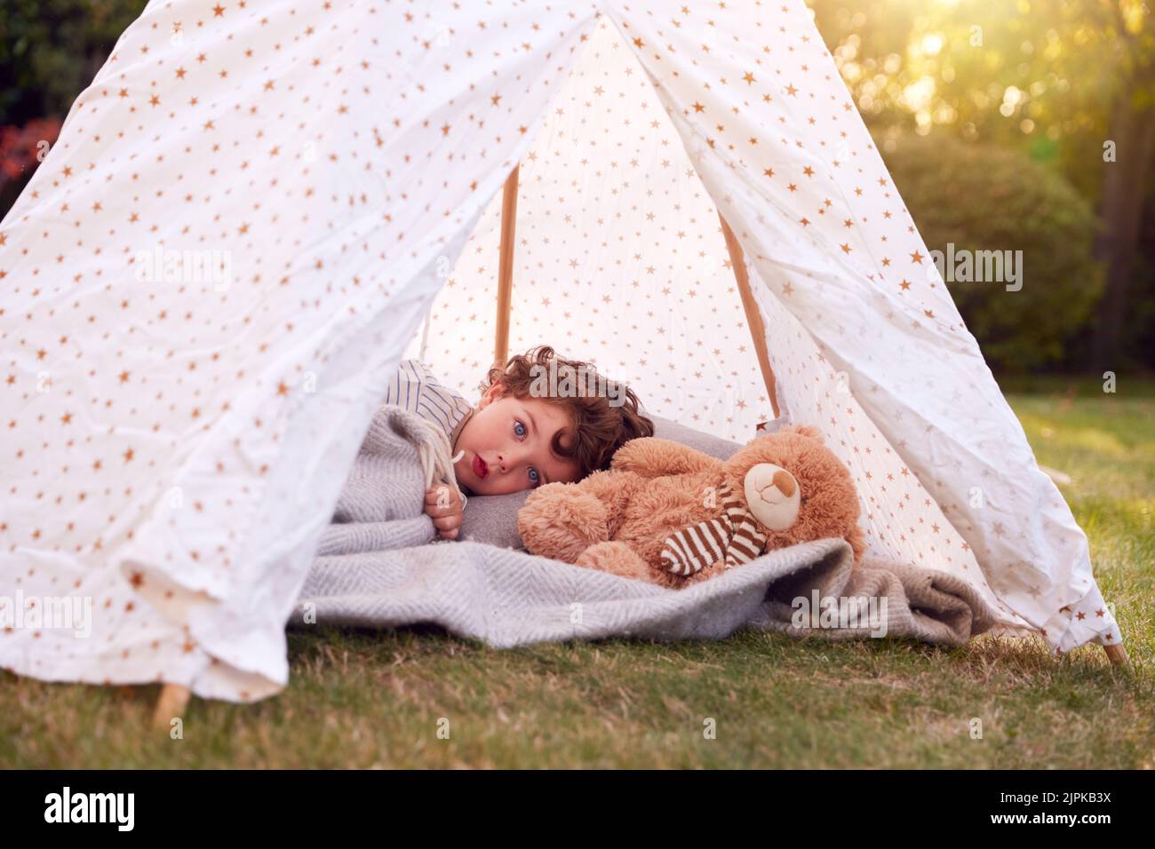 boy, garden, anxious, adventure, tent, boys, gardens, afraid, anxiety ...