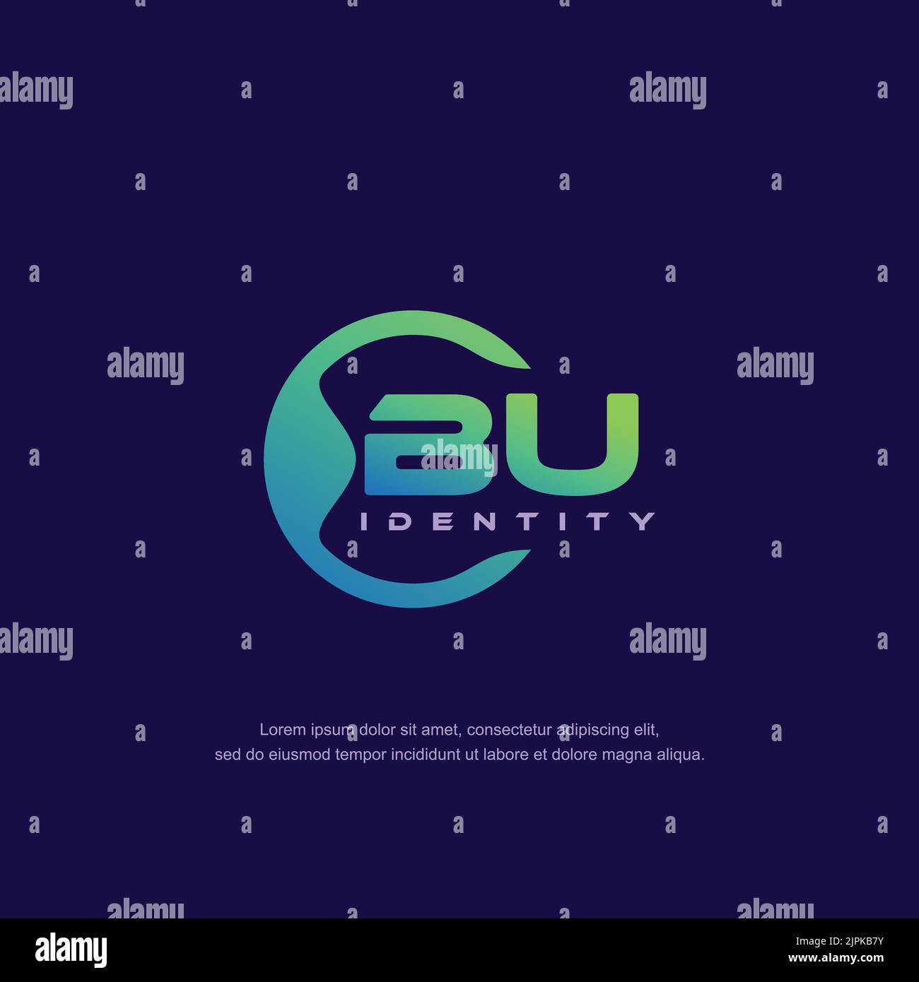 Letter bu vector vectors hi-res stock photography and images - Alamy