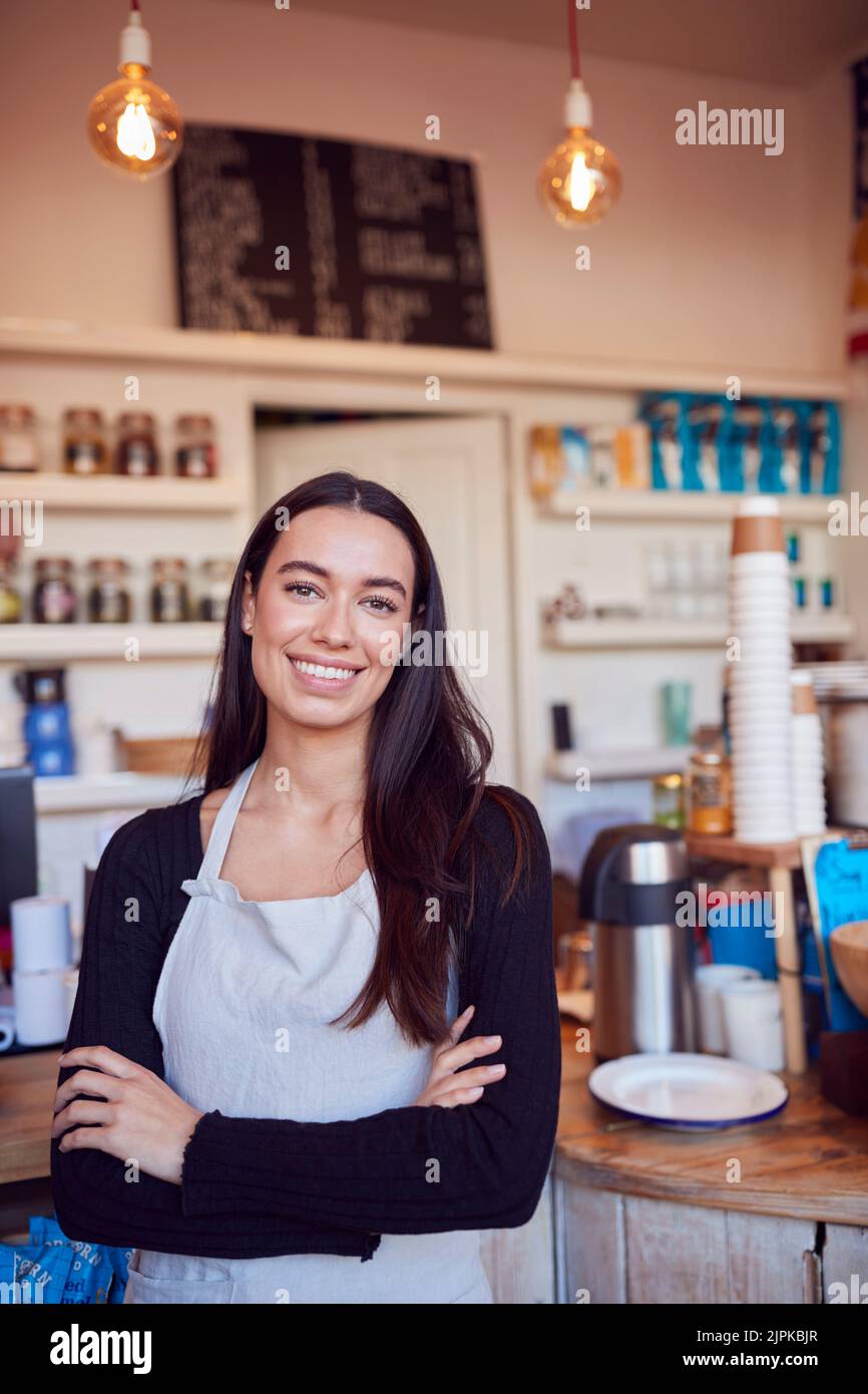 smiling, cafe, owner, smile, cafes, owners Stock Photo - Alamy