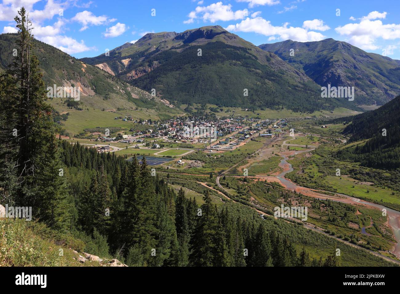 Silverton from above Stock Photo - Alamy