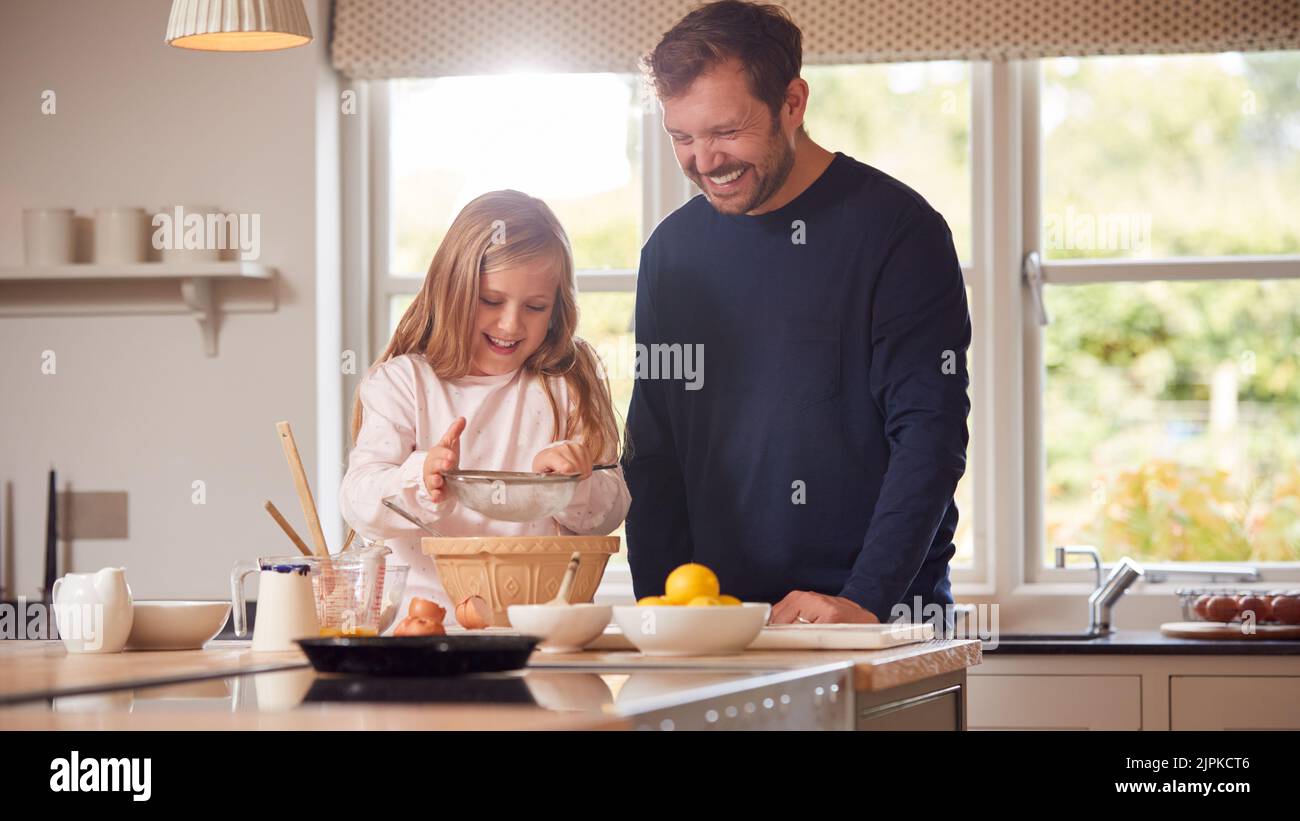 father, baking, daughter, together, dad, fathers, daughters, togethers ...