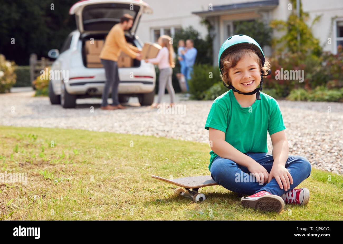 boy, moving, new home, boys, movement, new homes Stock Photo - Alamy
