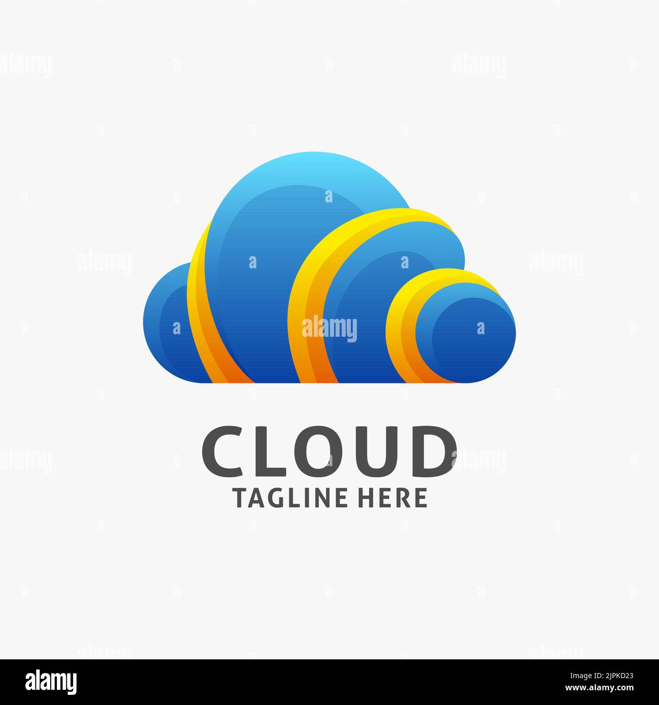 Cloud logo design with modern style Stock Vector Image & Art - Alamy