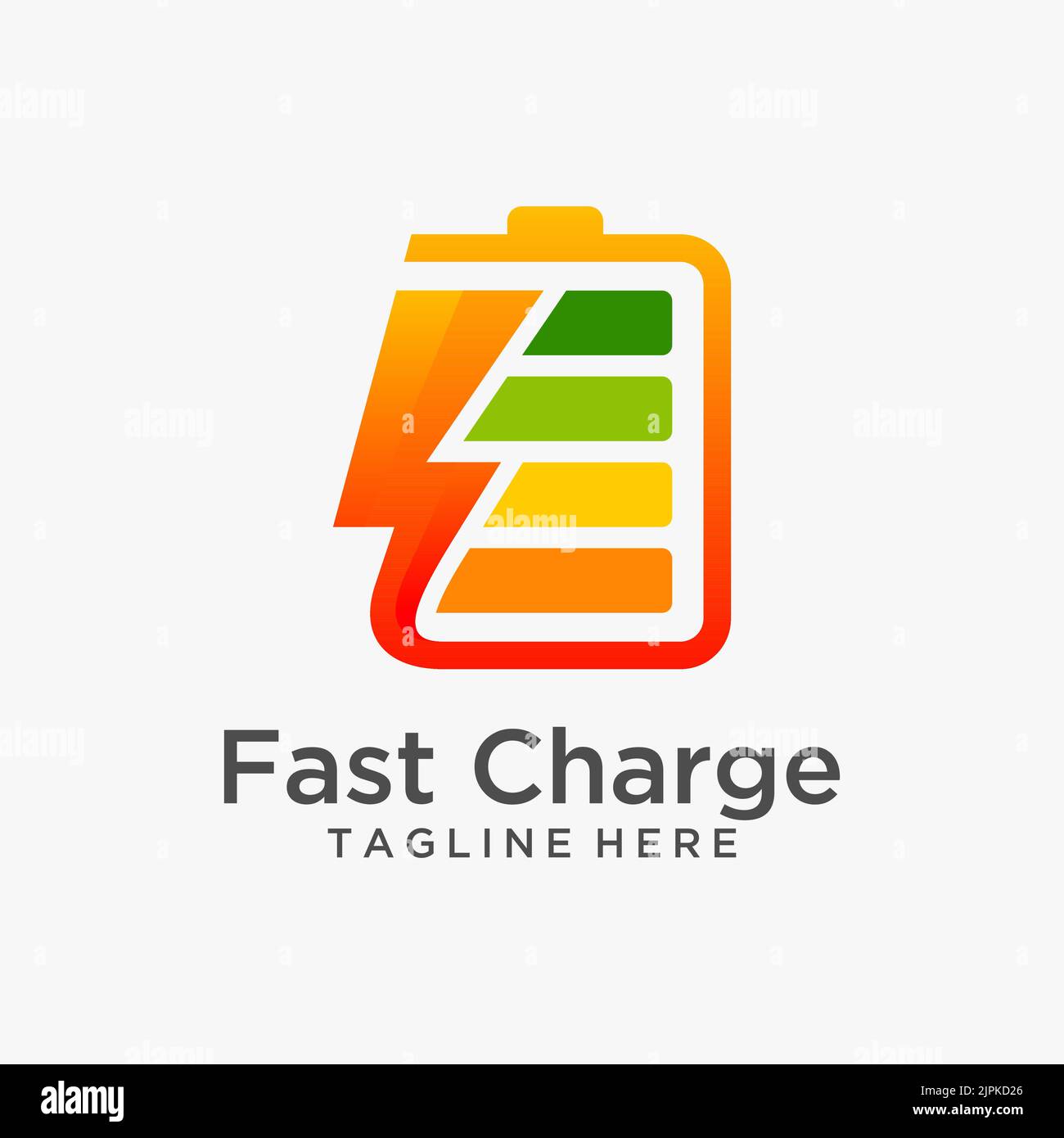 Fast charge battery logo design Stock Vector Image & Art - Alamy