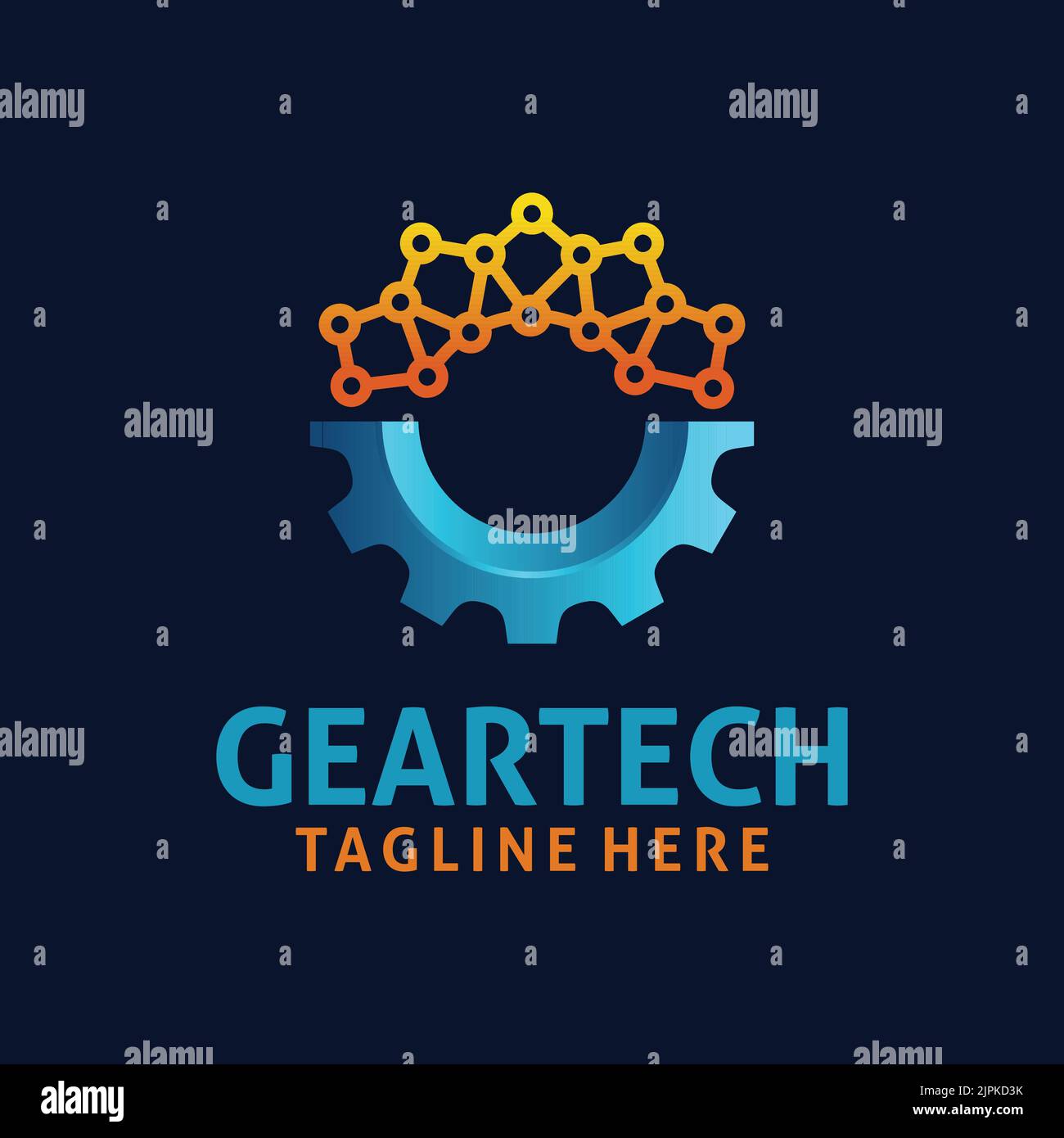 Gear tech logo design Stock Vector Image & Art - Alamy