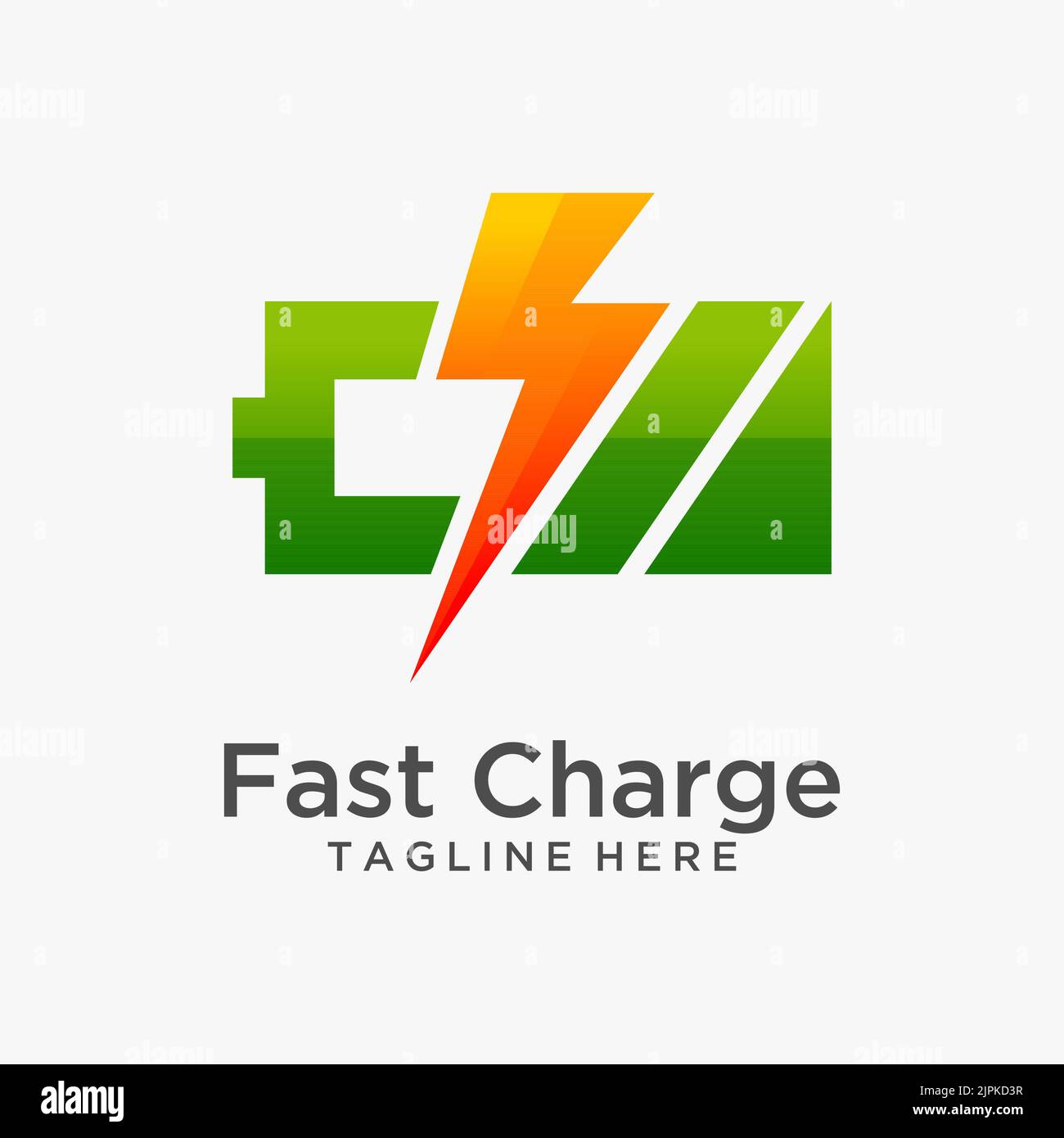 Fast charge battery logo design Stock Vector Image & Art - Alamy