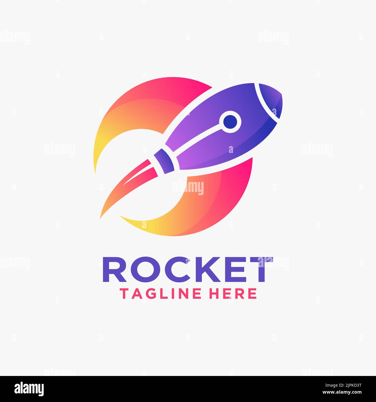 Creative rocket logo design Stock Vector Image & Art - Alamy
