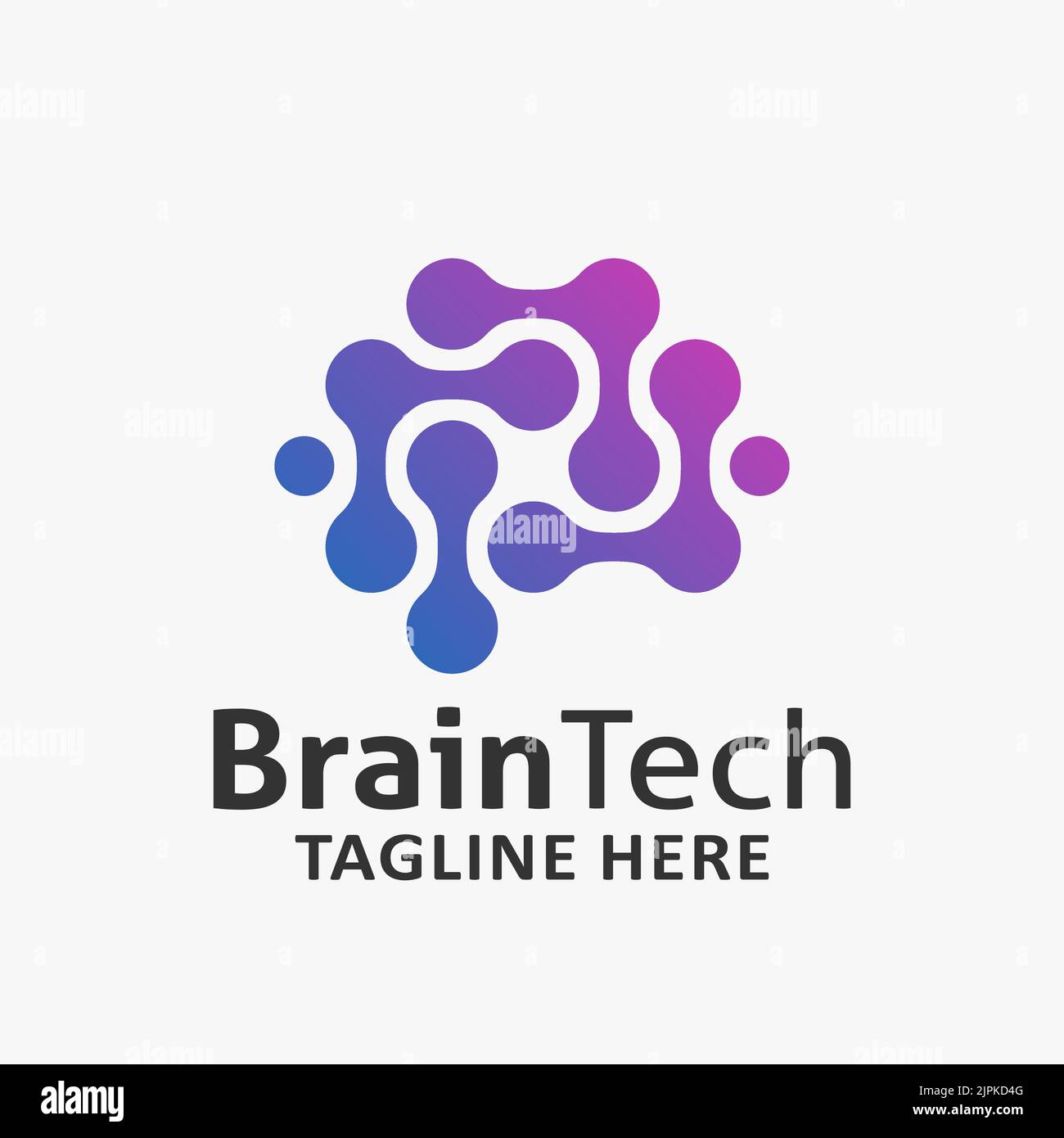 Brain tech logo design Stock Vector Image & Art - Alamy