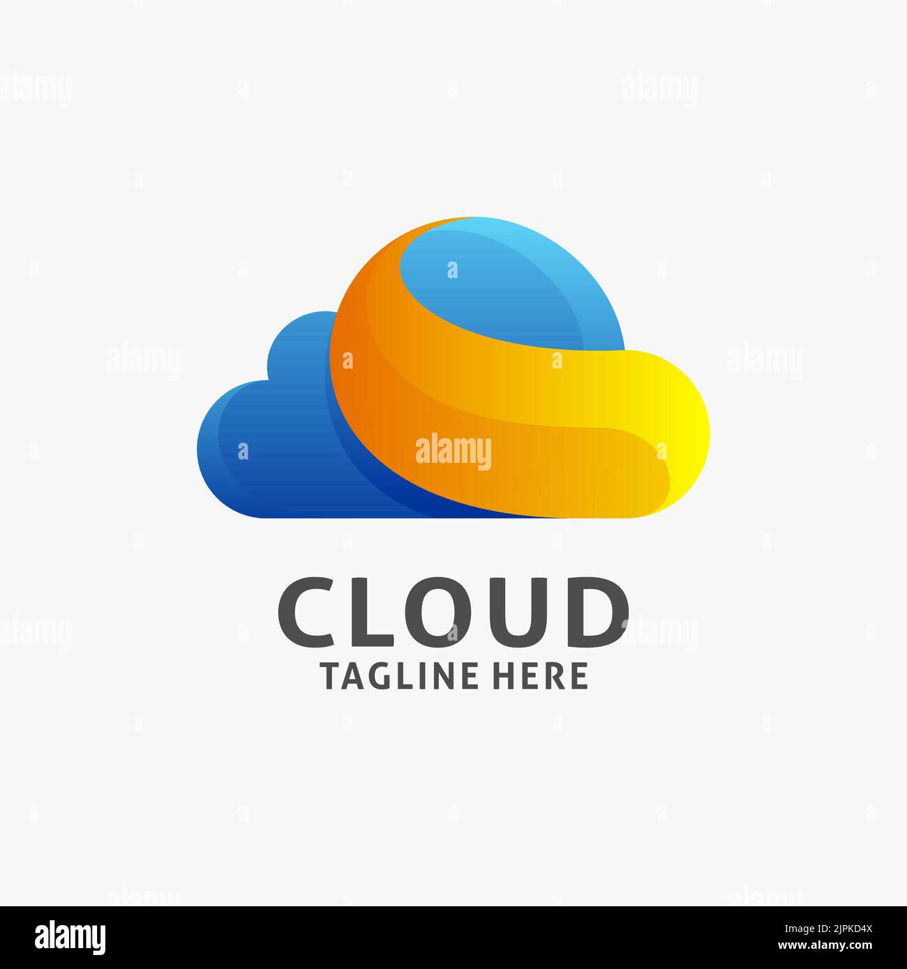 Cloud logo design with modern style Stock Vector Image & Art - Alamy