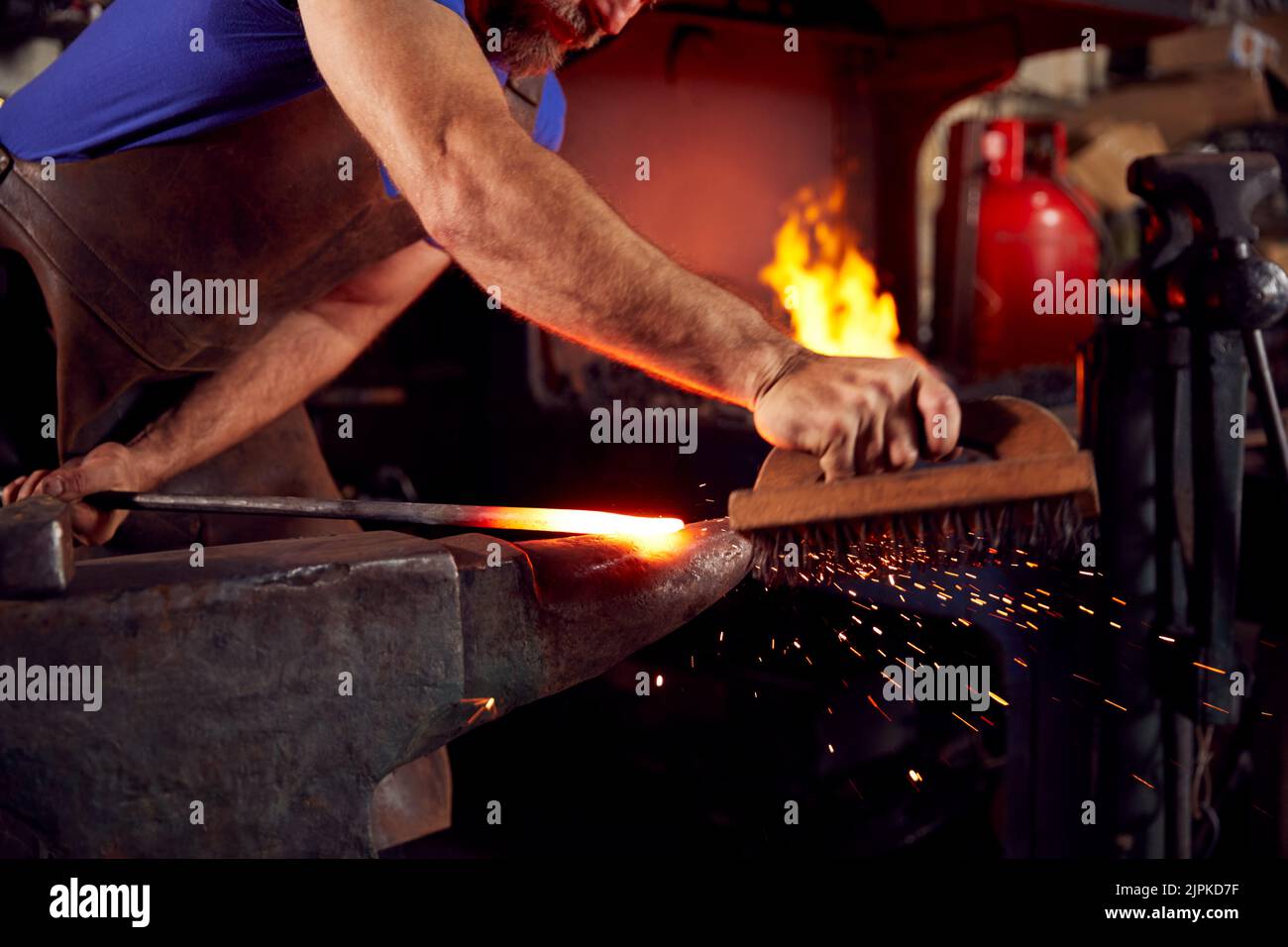 blacksmith, anvil, wire brush, blacksmiths, anvils, wire brushs Stock ...