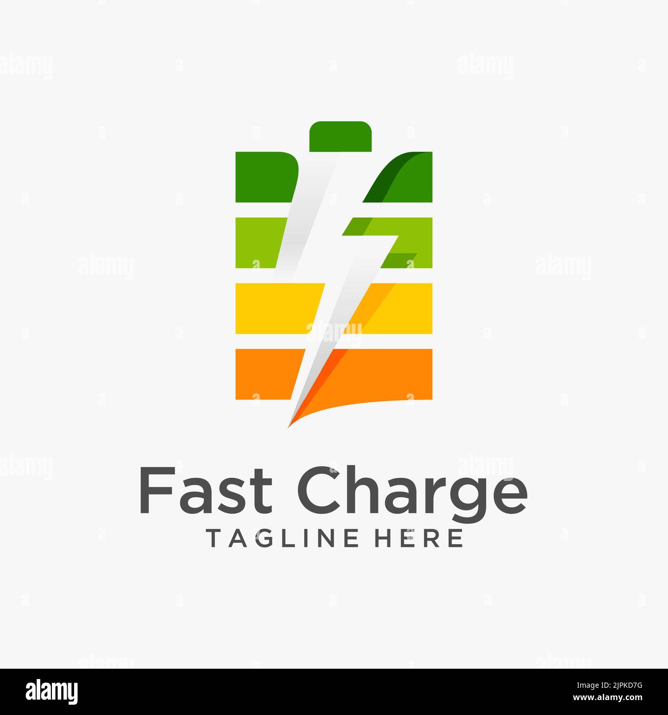 Fast charge battery logo design Stock Vector Image & Art - Alamy