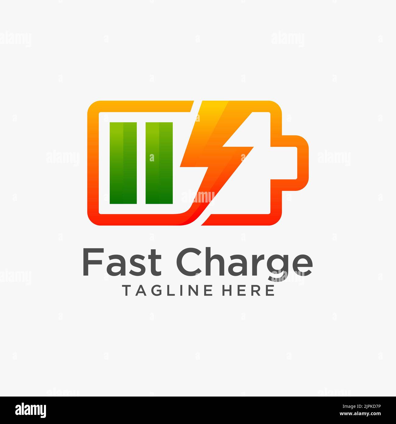 Fast charge battery logo design Stock Vector Image & Art - Alamy