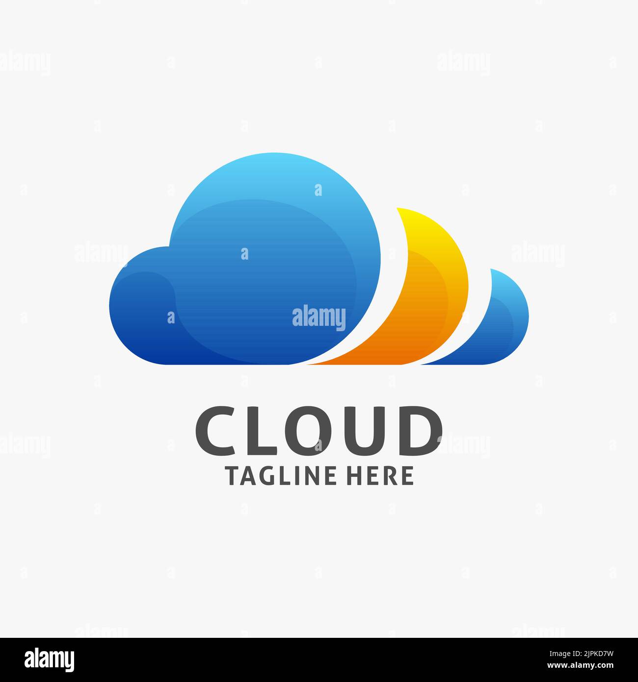 Cloud logo design with modern style Stock Vector Image & Art - Alamy