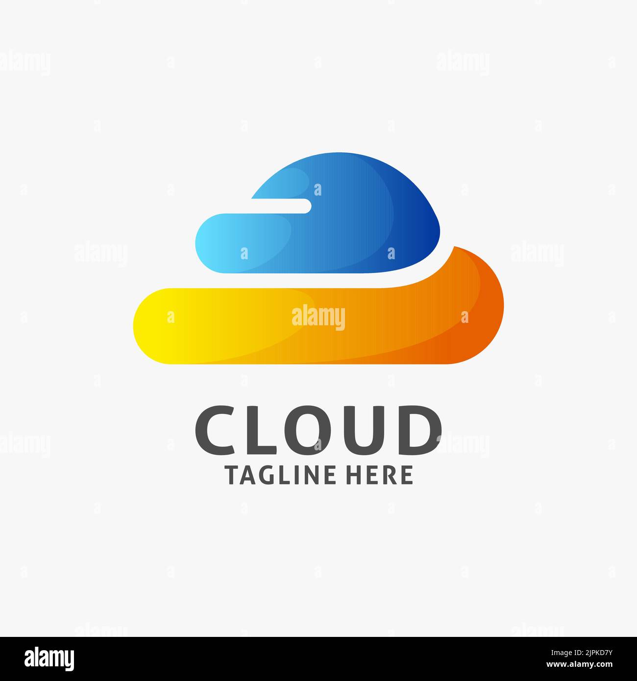 Cloud logo design with modern style Stock Vector Image & Art - Alamy
