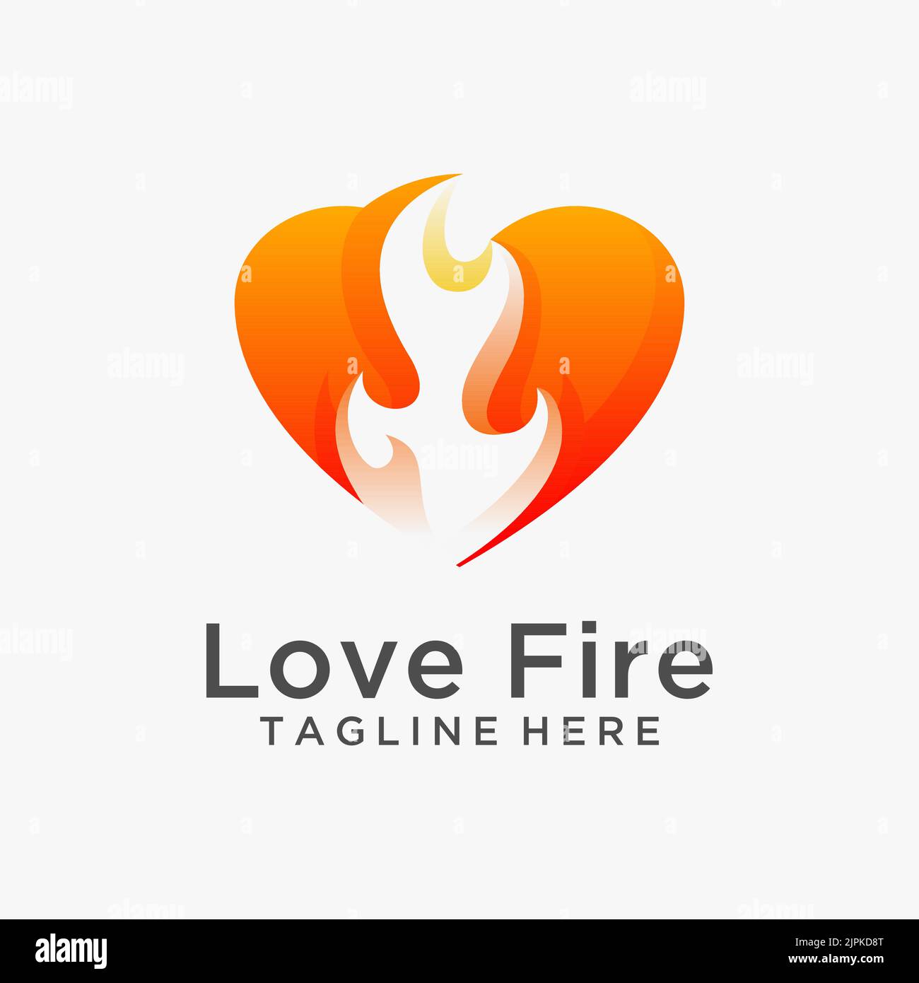 Love fire logo design Stock Vector Image & Art - Alamy