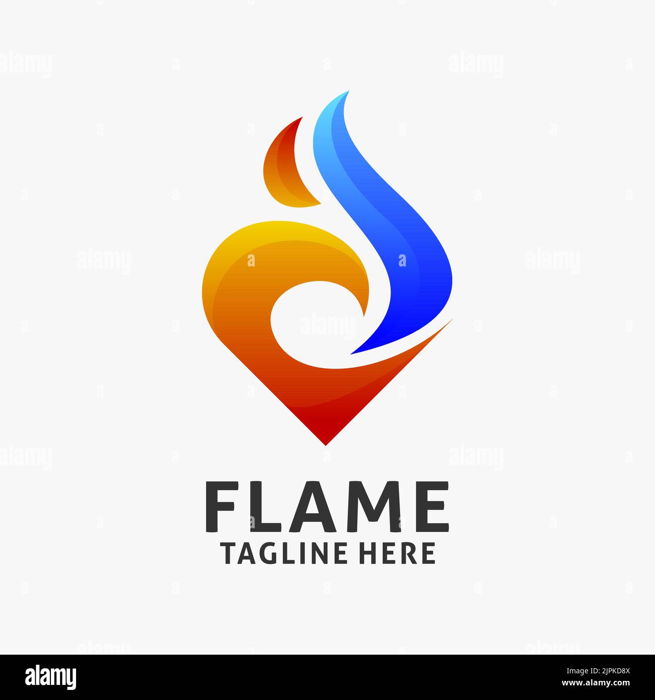 Fire flow logo design Stock Vector Image & Art - Alamy