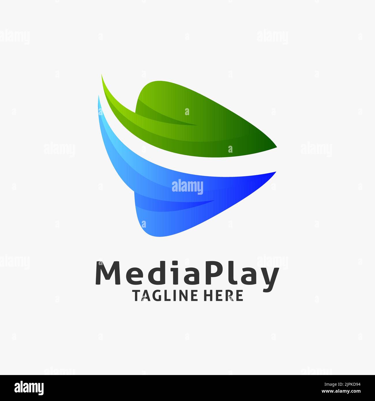 Media play logo design Stock Vector Image & Art - Alamy