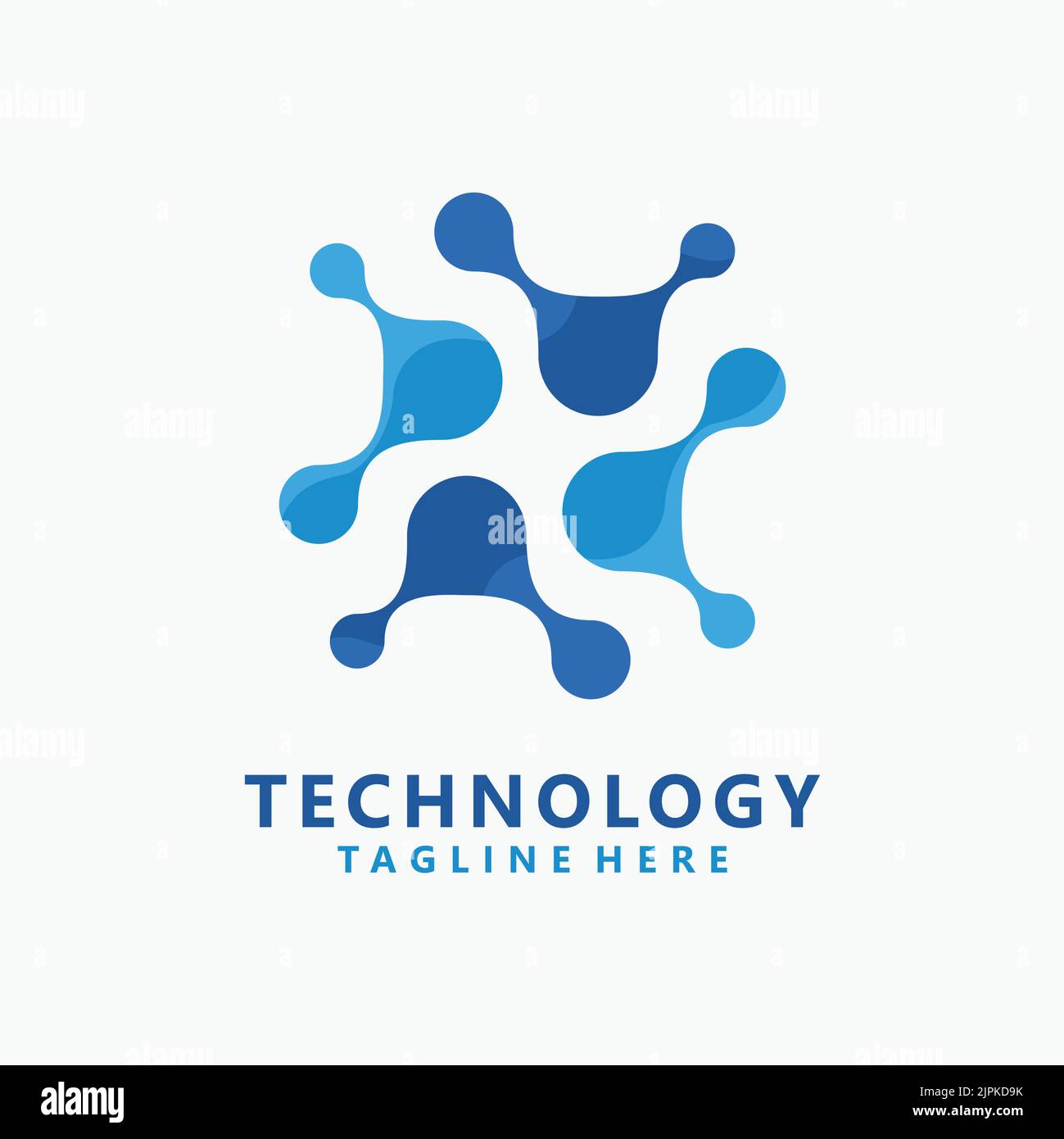 Abstract tech connect logo design Stock Vector Image & Art - Alamy