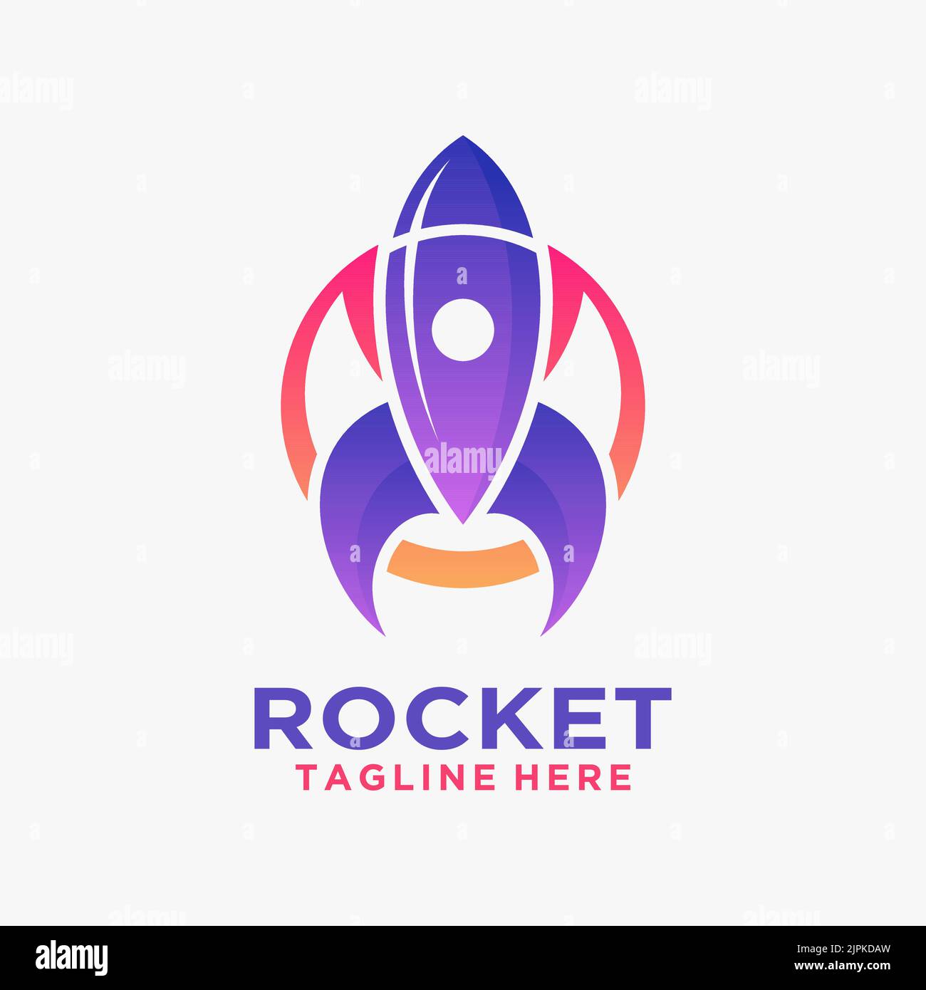 Creative rocket logo design Stock Vector Image & Art - Alamy