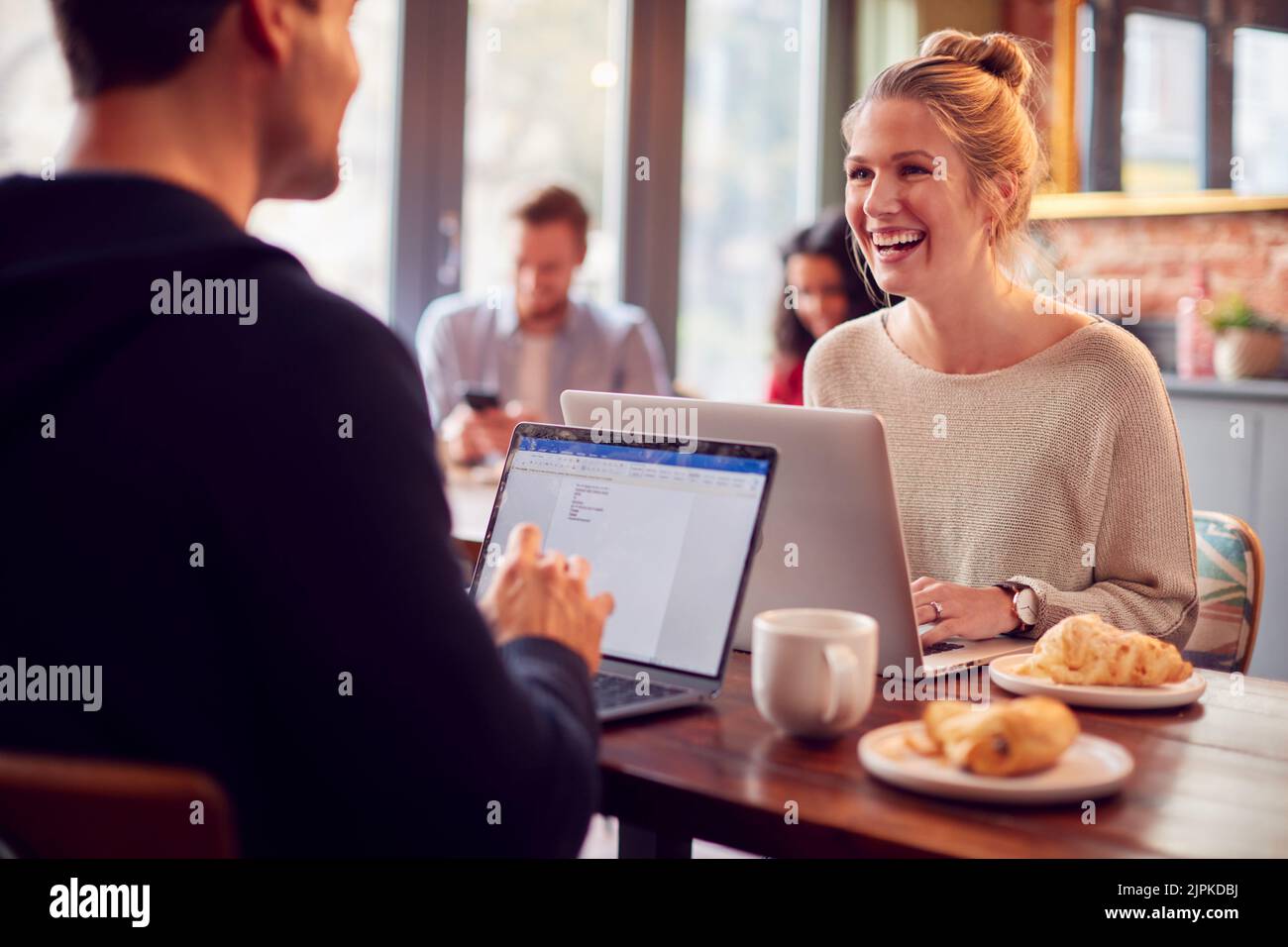 cafe, fun, meeting, colleagues, cafes, funs, feedback, colleague Stock ...