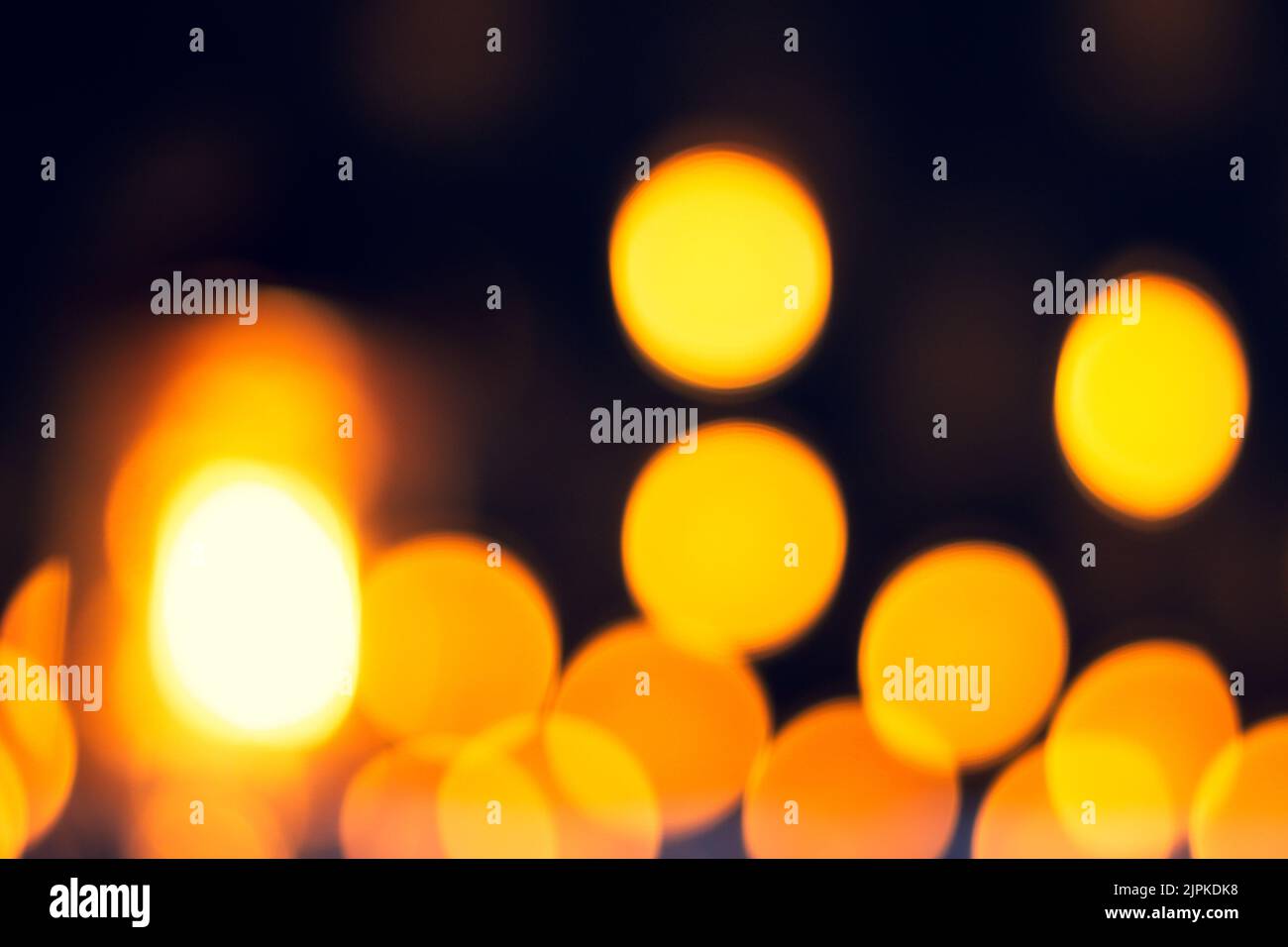 Golden colored lights with bokeh effect and sharp blur. Resource for ...