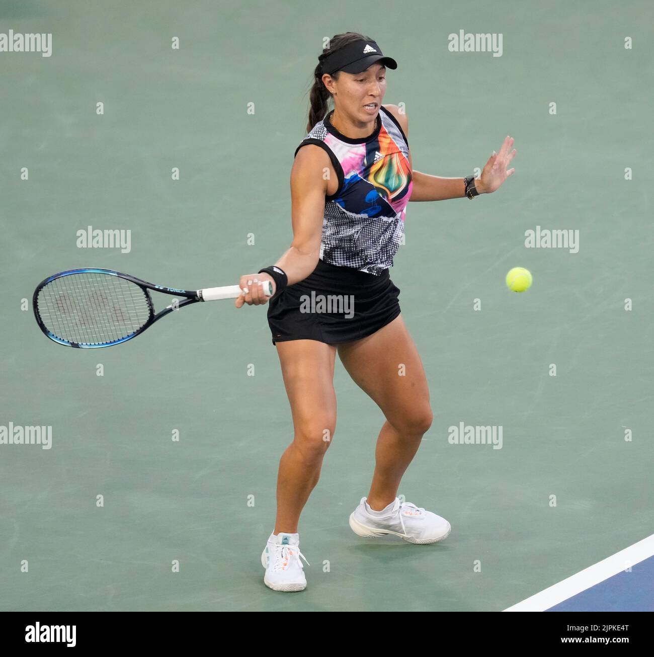 August 18, 2022: Jessica Pegula (USA) defeated Emma Raducanu (GBR) 7-5 ...
