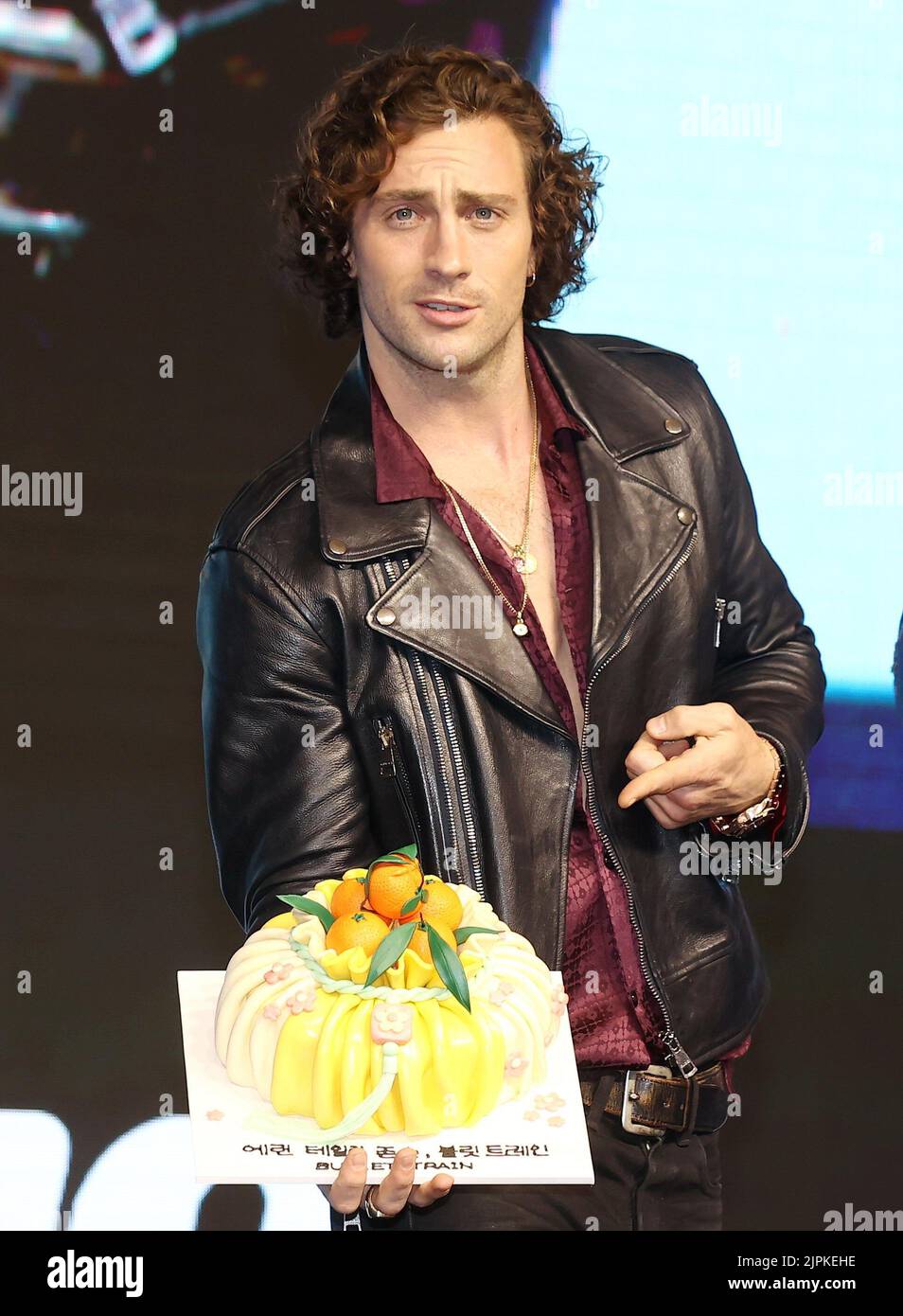 19th Aug, 2022. 19th Aug, 2022. Aaron Taylor-Johnson in Seoul British ...