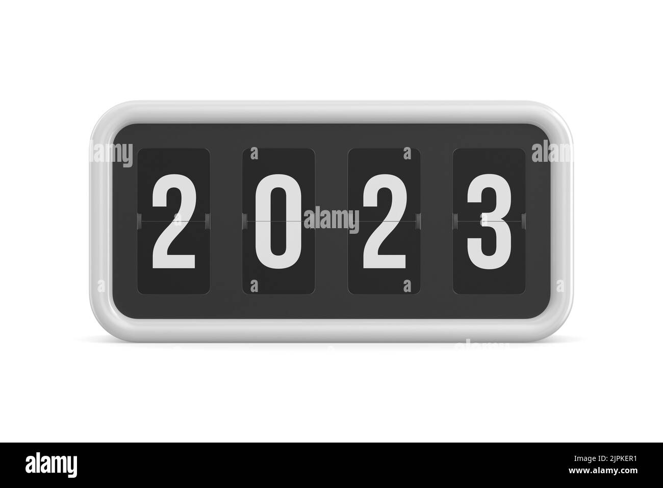 New year clock 2023 Black and White Stock Photos & Images - Alamy