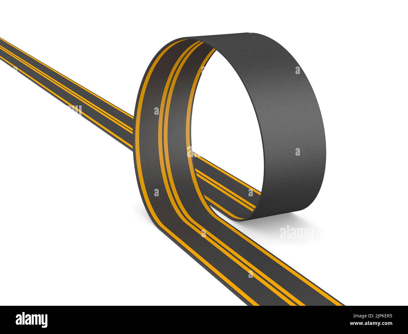 Endless road Cut Out Stock Images & Pictures - Alamy