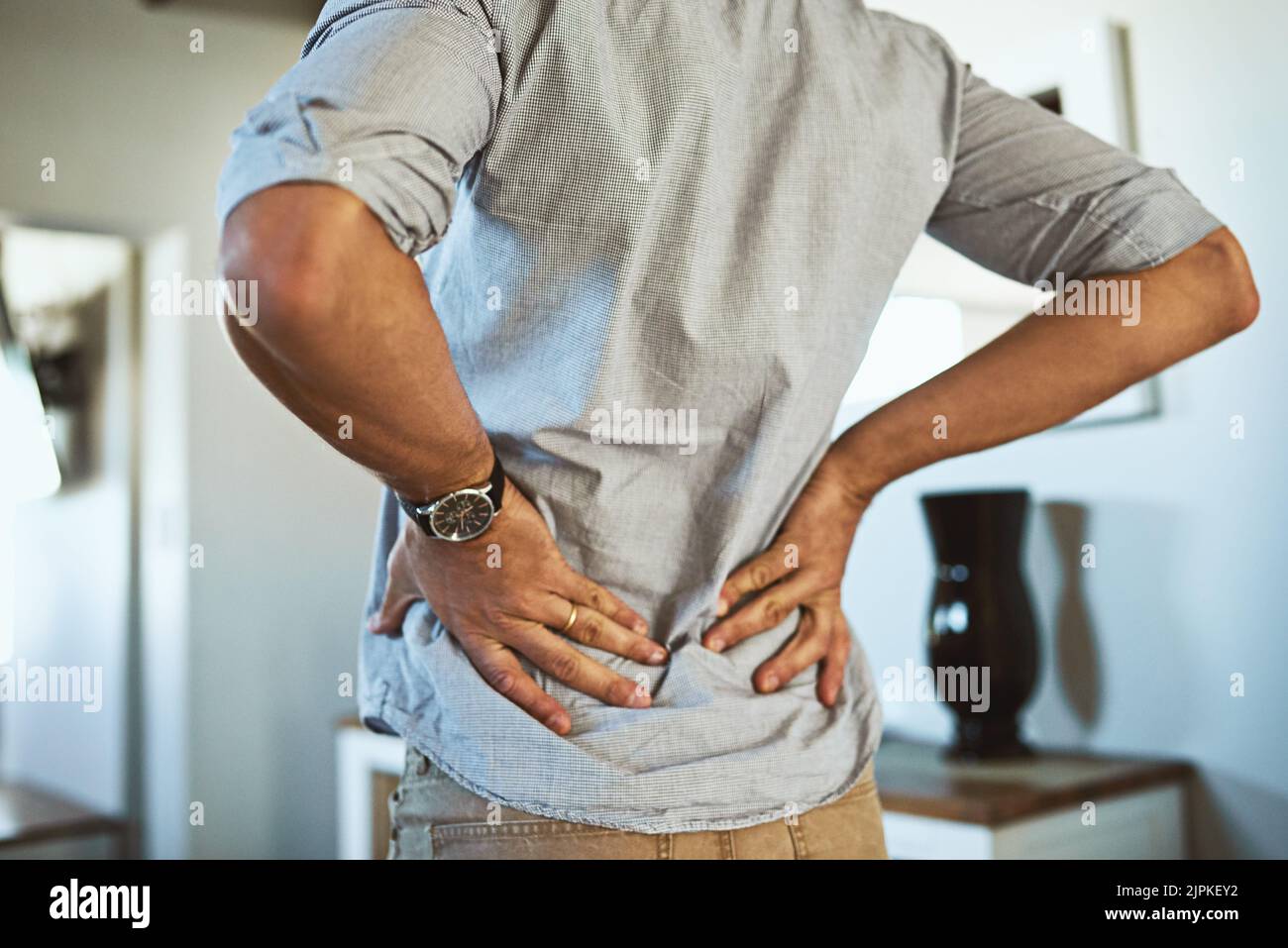 Lower back pain man hi-res stock photography and images - Alamy