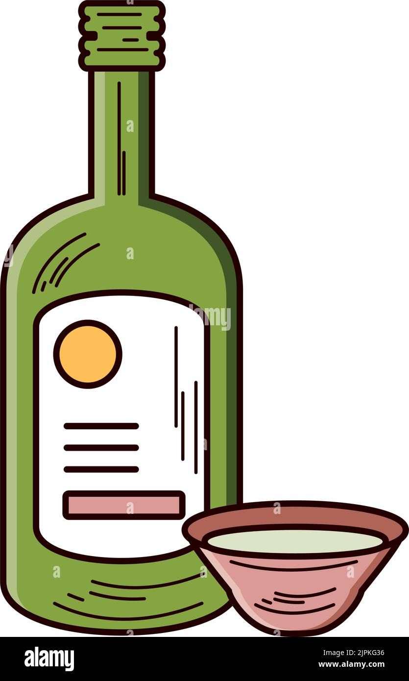 Korean soju Stock Vector Images - Alamy