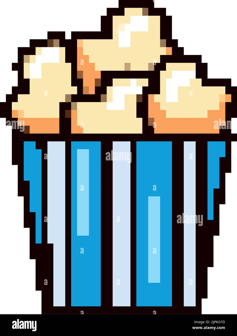 pop corn pixel art Stock Vector Image & Art - Alamy