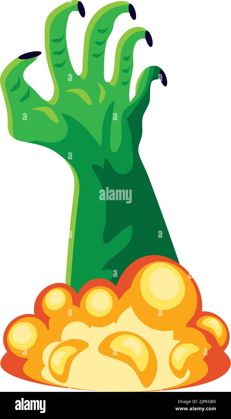 halloween monster hand Stock Vector Image & Art - Alamy