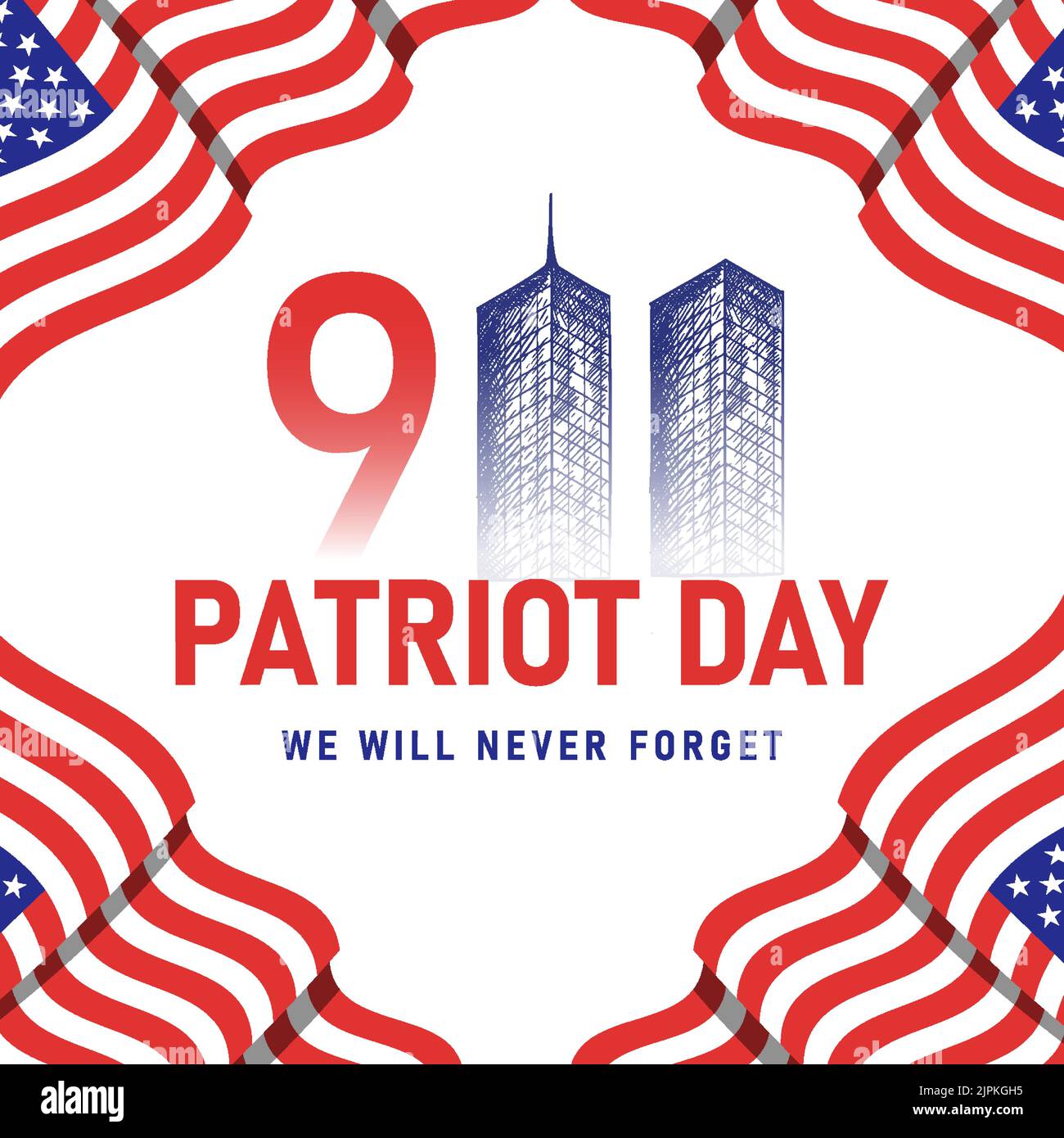 Twin towers attack illustration hi-res stock photography and images - Alamy